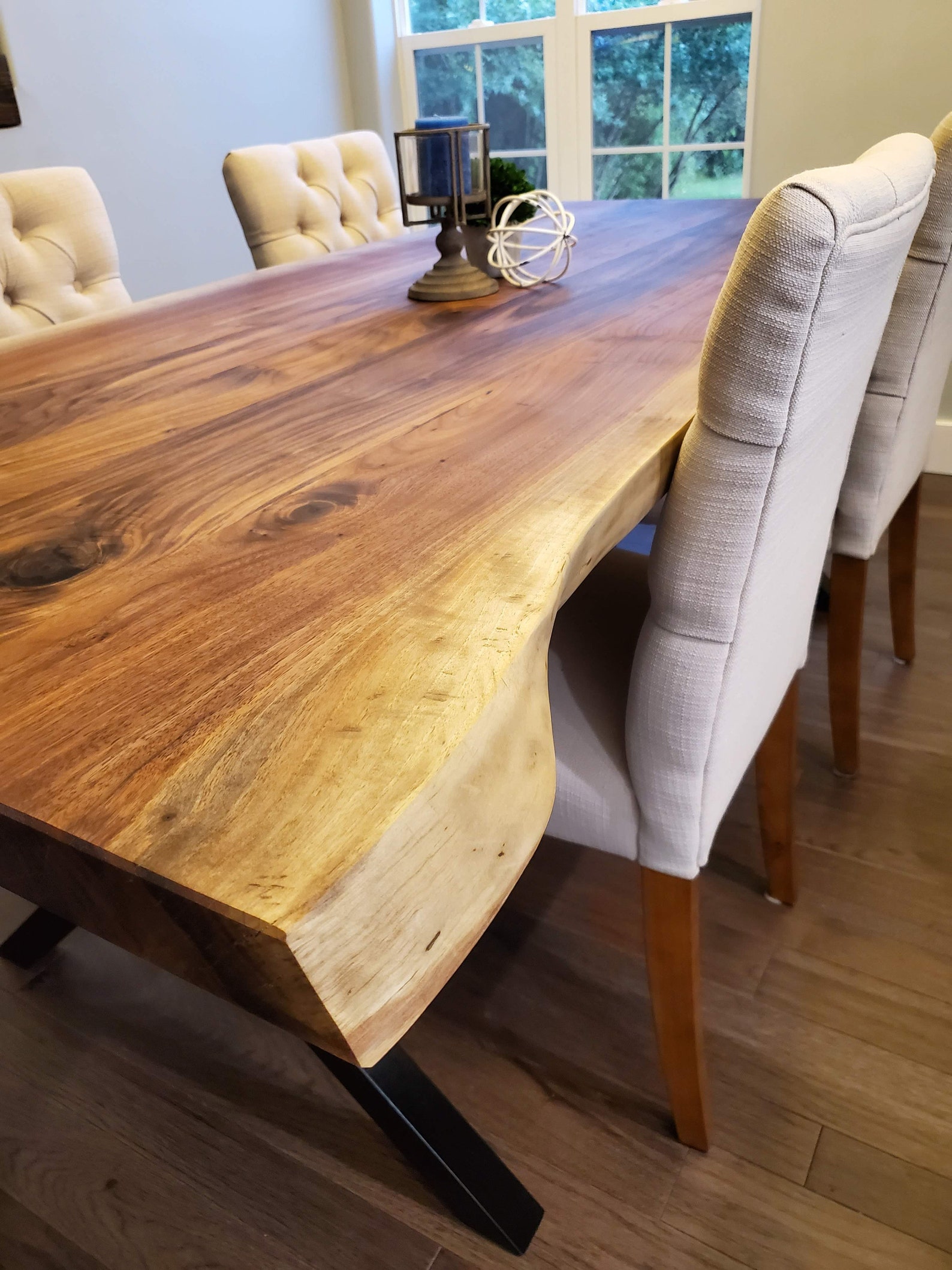 Live Edge Walnut Table, Live Edge, Dining Table, Dine Table, Farm Table ...