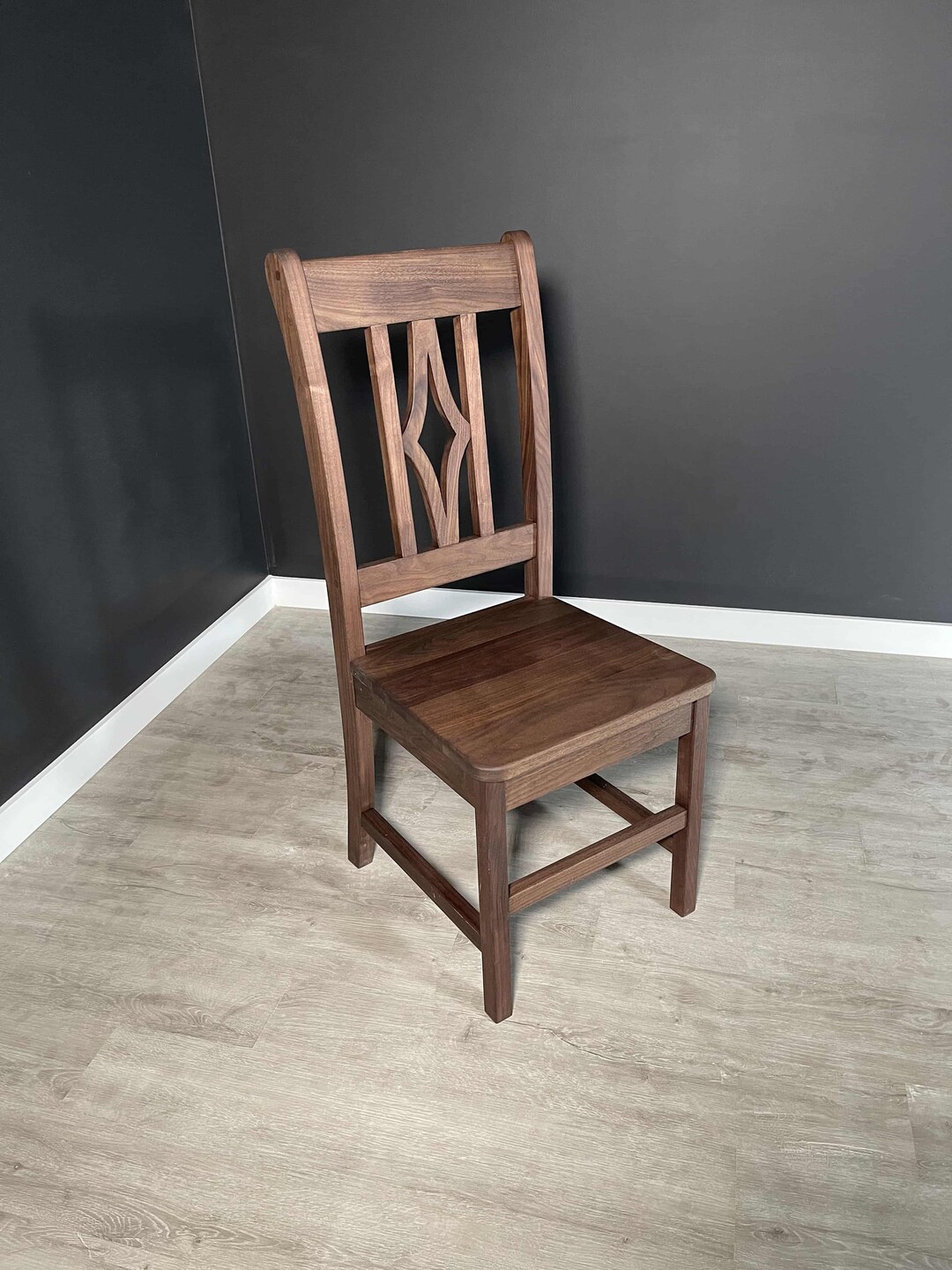 Walnut Dining Chair - Etsy