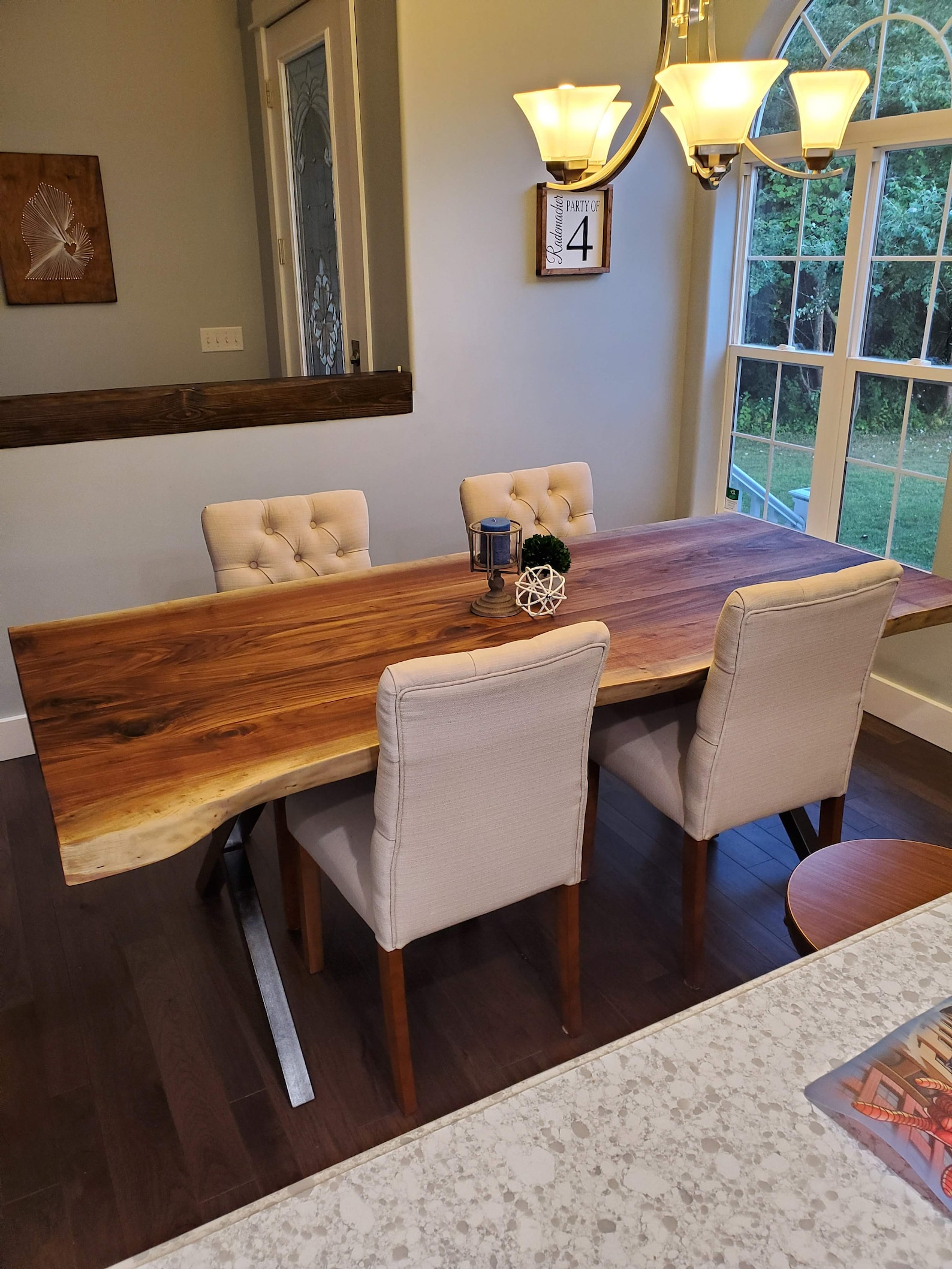 Live Edge Walnut Table, Live Edge, Dining Table, Dine Table, Farm Table ...