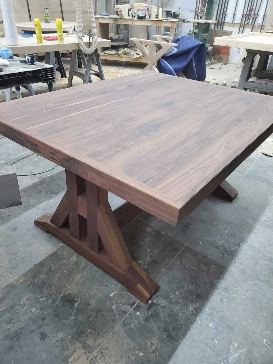 Walnut Dining Table Farm House Table Farm Table Bench - Etsy