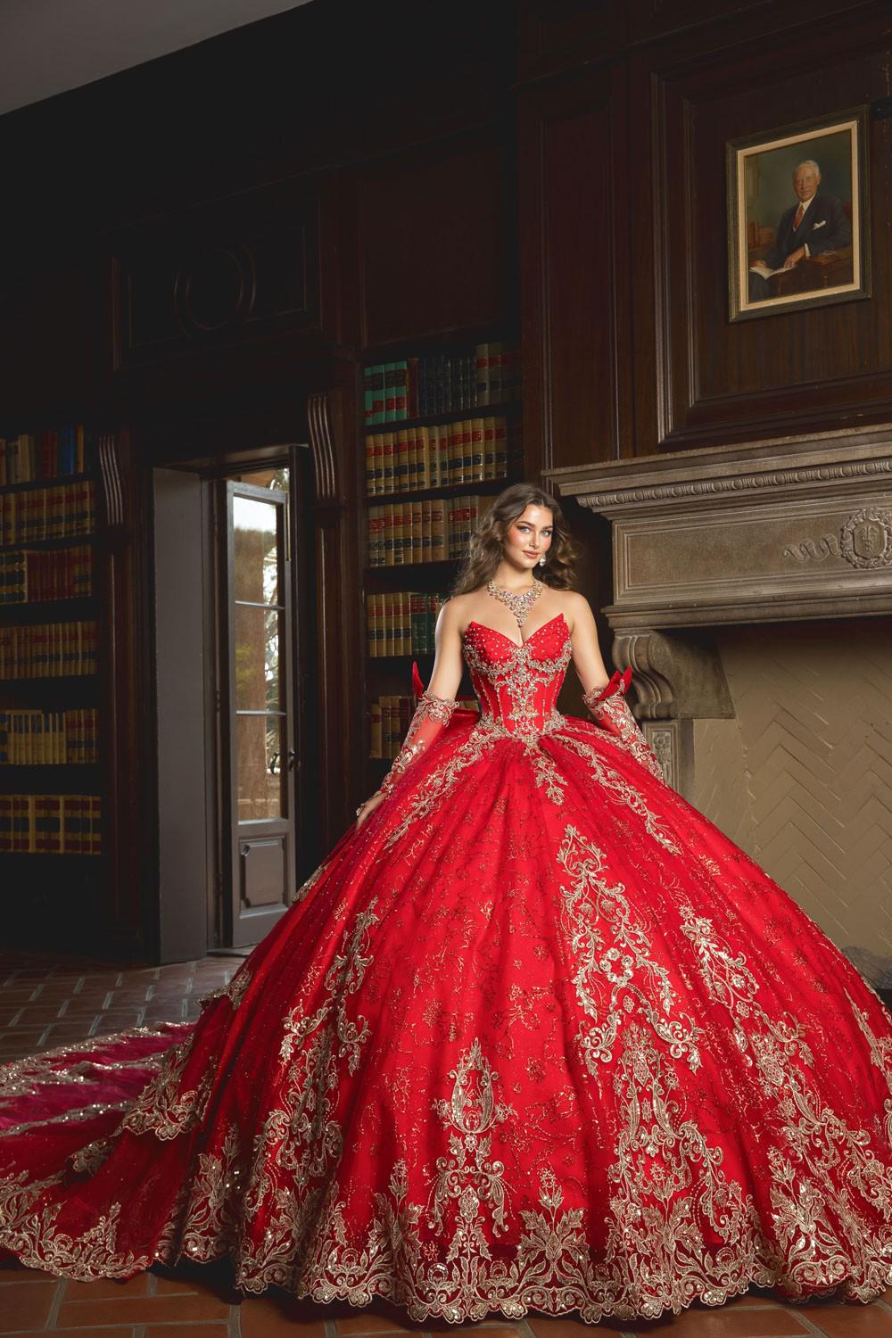 Red Quinceanera Dress - Etsy