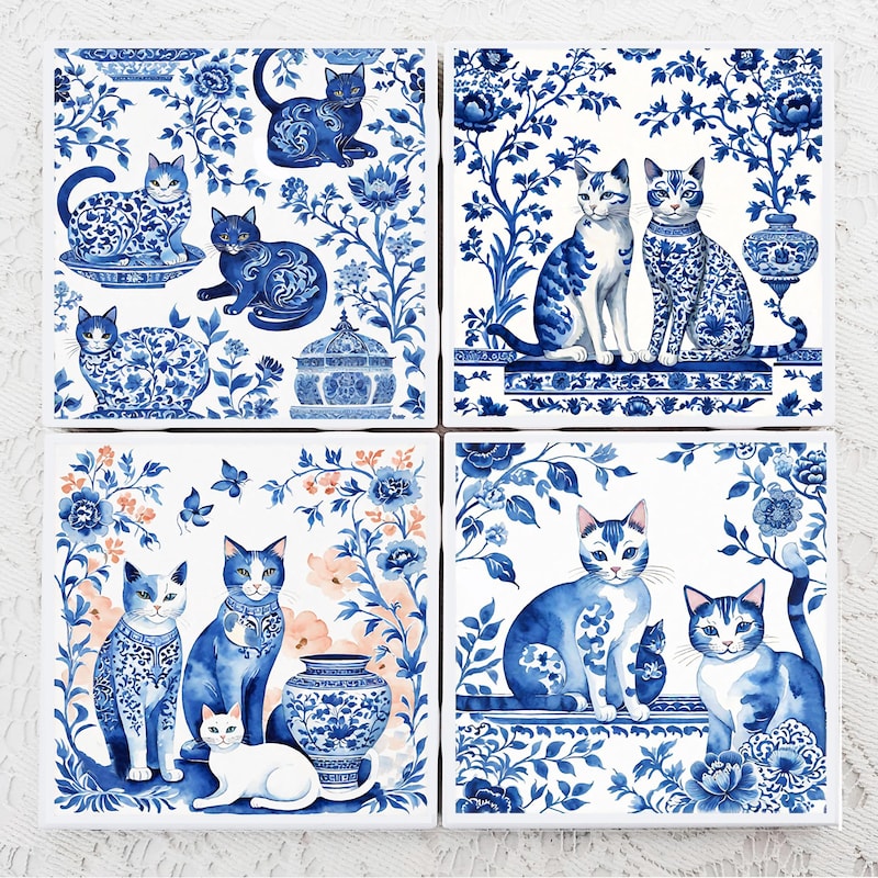 Cat Coaster - Etsy