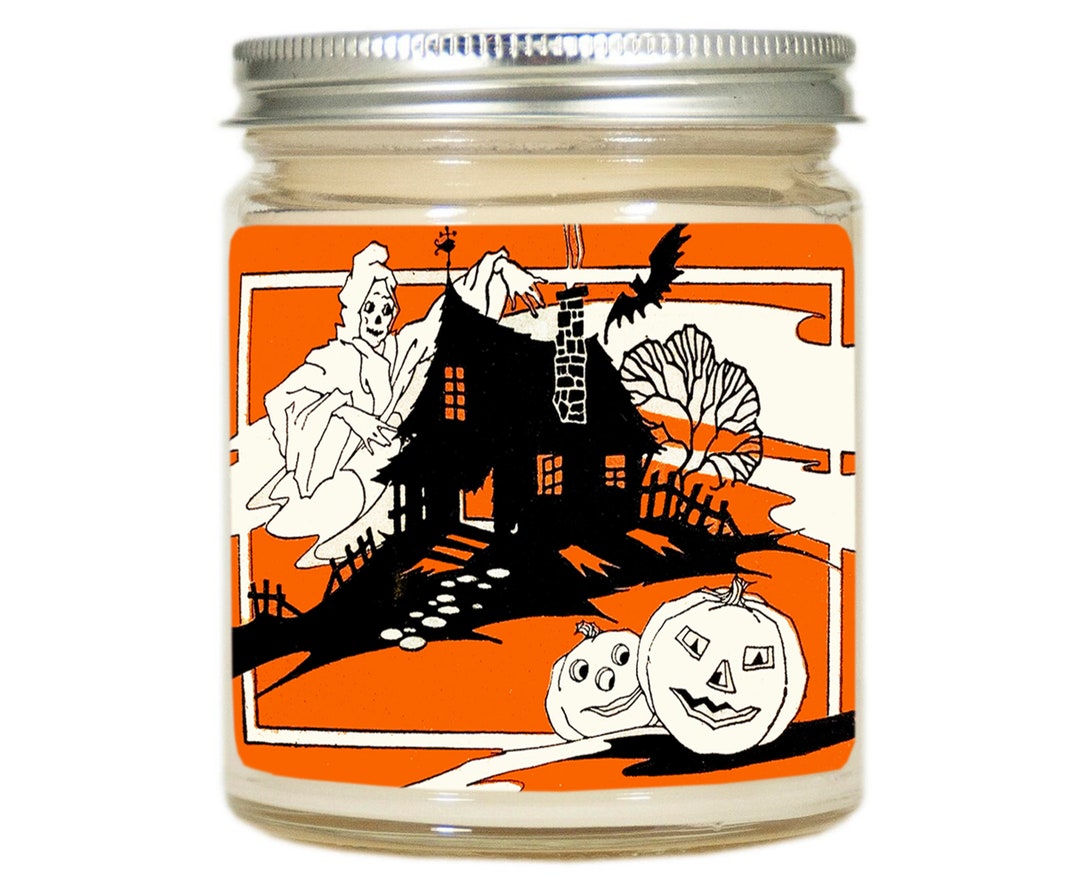 Haunted House Halloween Candle, Halloween Decor, Scented Candle ...