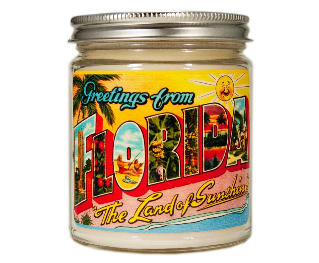Florida Candle, Personalized Homesick Candle, Container Candle, Soy ...