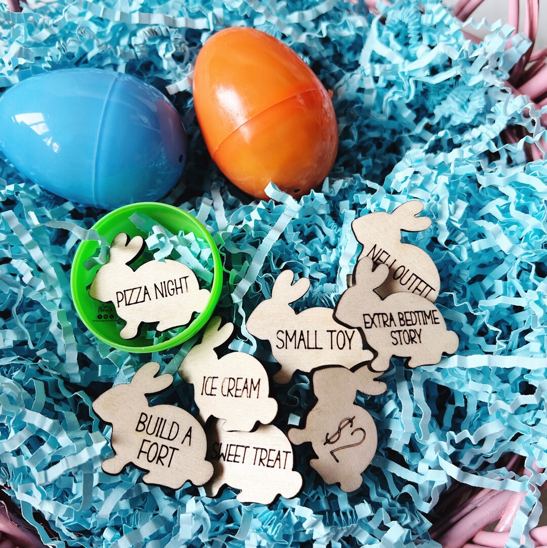 Easter Egg Tokens | Wooden Easter Egg Tokens | Egg Hunt Fillers ...