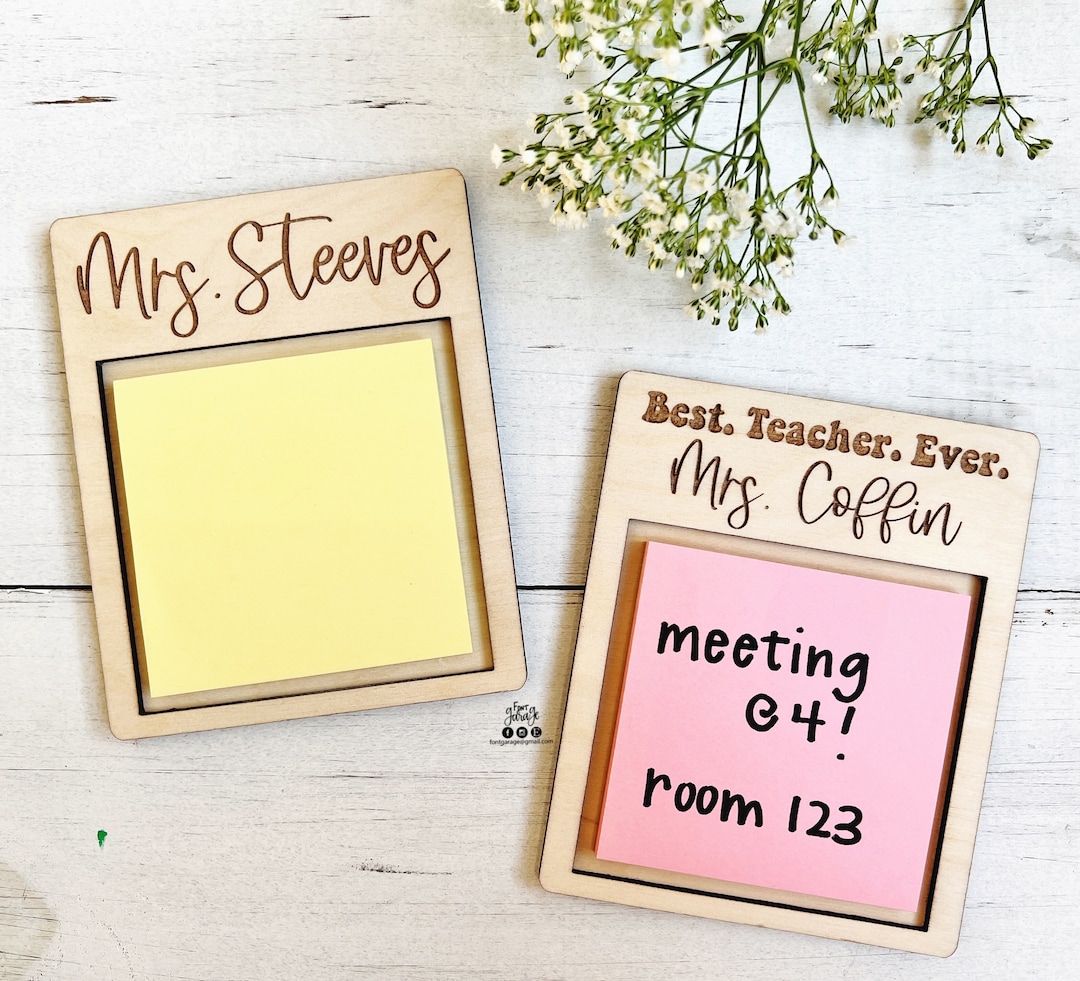 Teacher Post-it Note Holder | Post-it Note Holder | Teacher ...