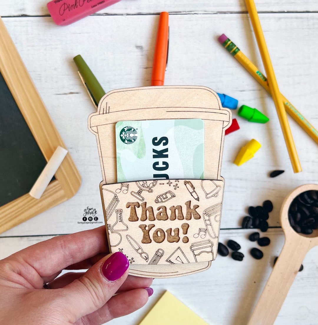 Gift Card Holder | Teacher Gift Card Holder | Coffee Gift Card Holder ...