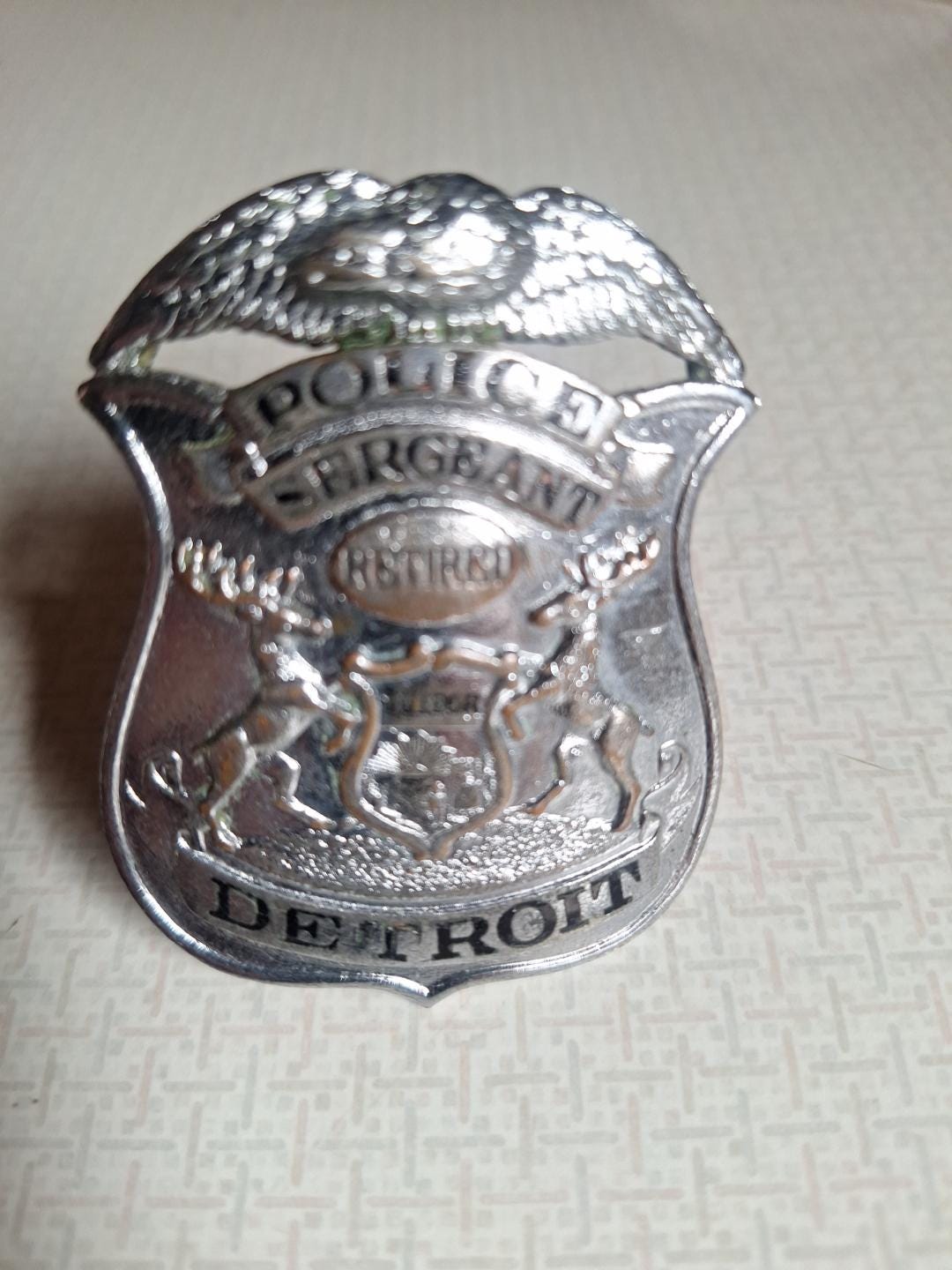 Vintage 1930's Detroit Police Department Badge Retired Sargeant for ...