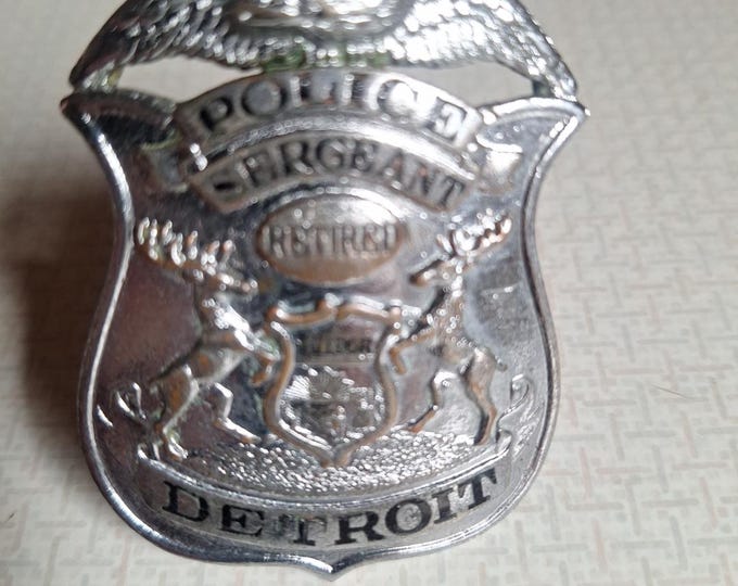 Vintage 1930's Detroit Police Department Badge Retired Sargeant for ...