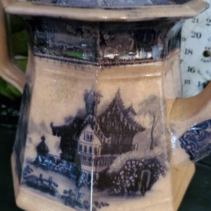 SALE ANTIQUE J Clementson Ironstone Tillenberg Pattern 10 Inch Tea Pot ...