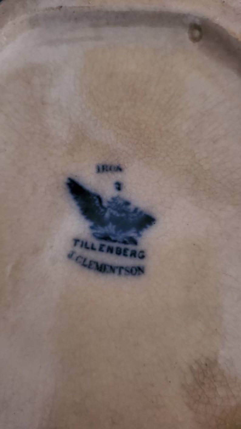 SALE ANTIQUE J Clementson Ironstone Tillenberg Pattern 10 Inch Tea Pot ...