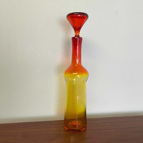 Mid Century Blenko - Etsy