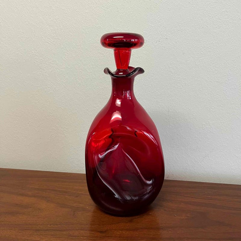 Mid Century Blenko - Etsy
