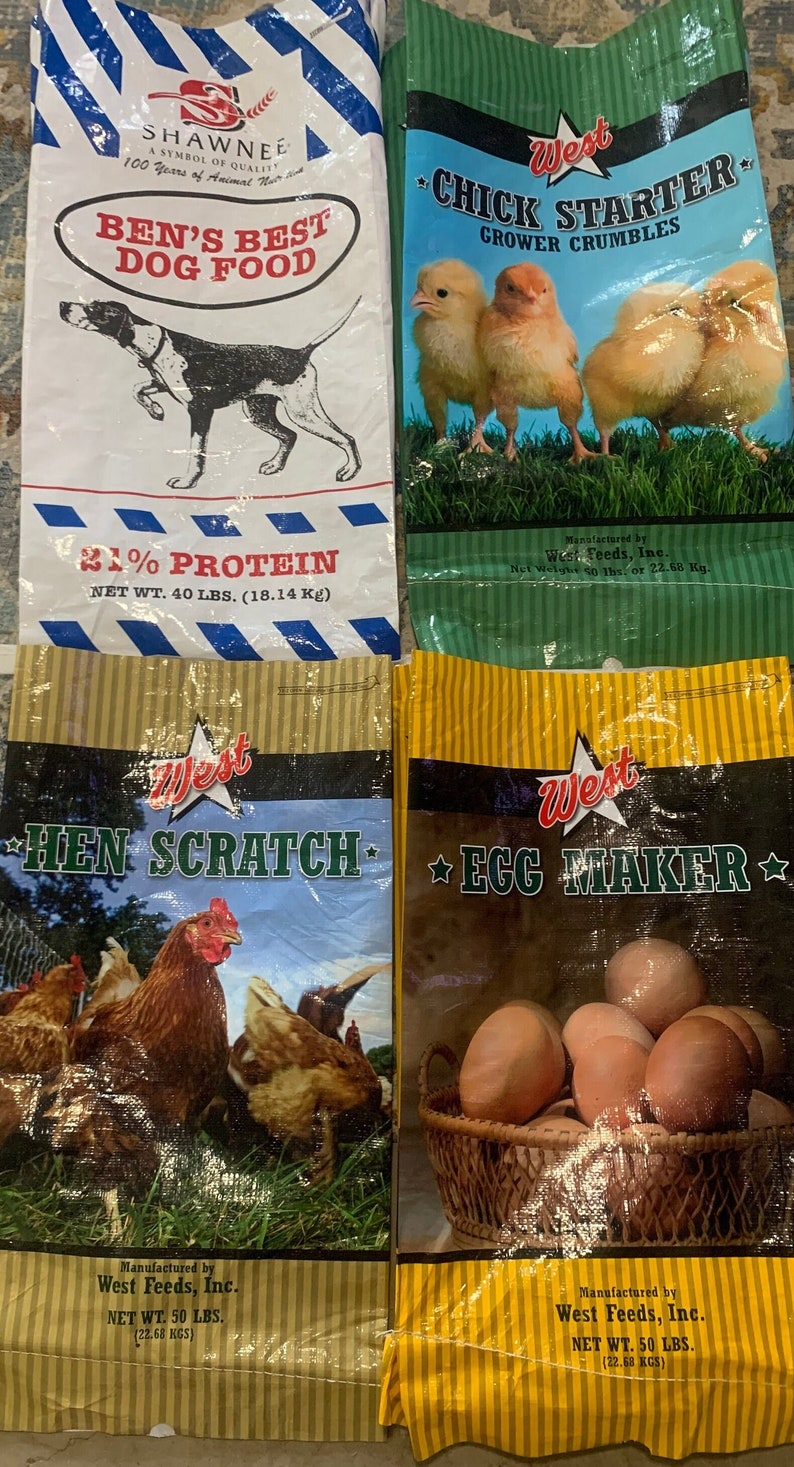 Feed Bags Dog Chicken Chick Rabbit - Etsy