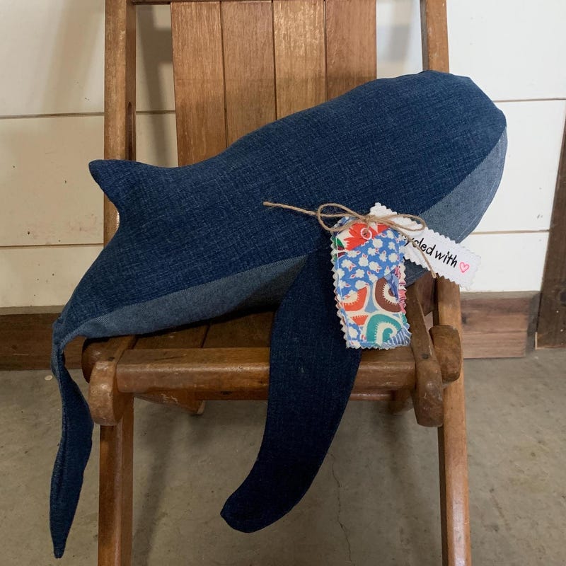 Denim Whale - Etsy