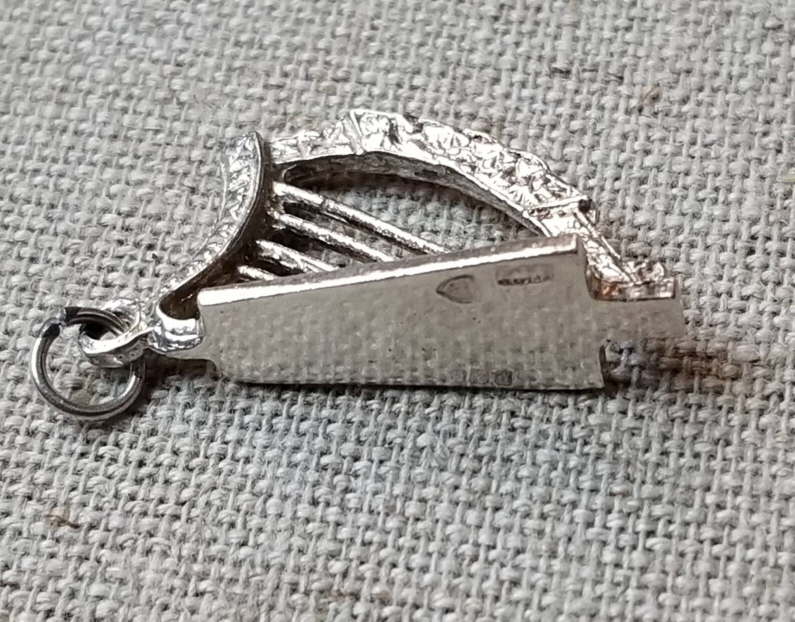 Vintage Sterling Silver Irish Harp Charm Ireland Hallmarks | Etsy
