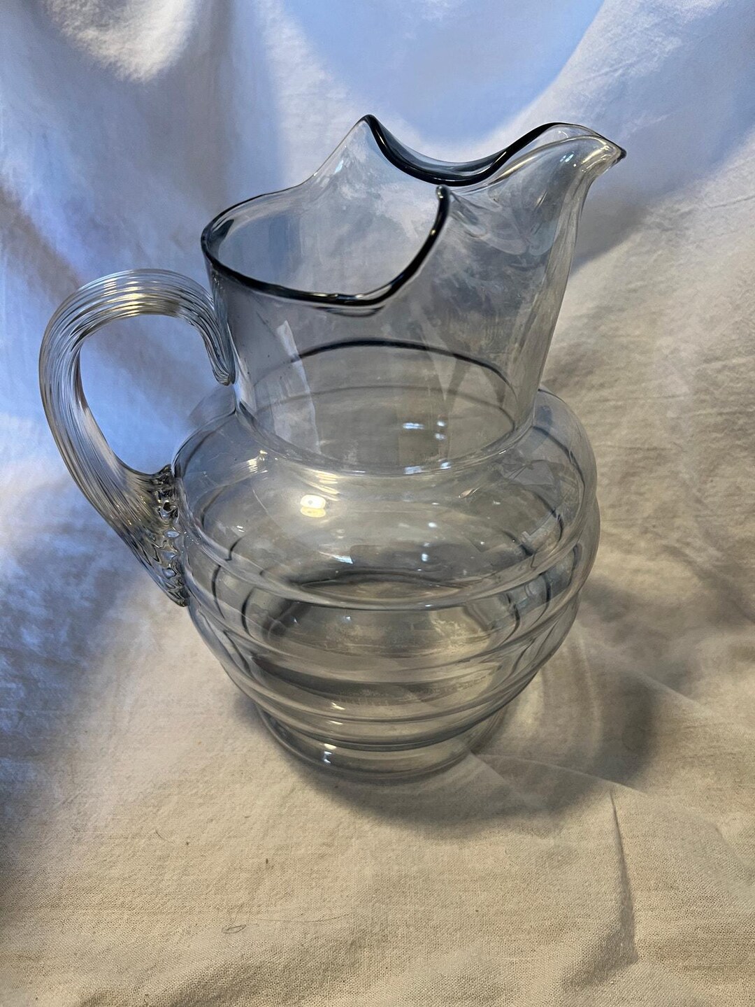 Vintage Dunbar Glass Aramis Beehive Pitcher - Etsy