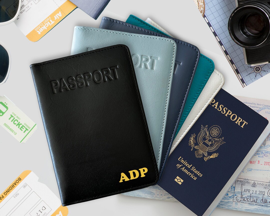 Monogrammed Passport Cover, Monogrammed Passport Holder, Monogrammed ...