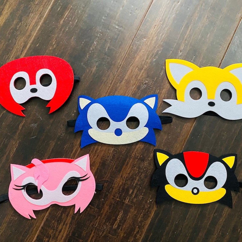 Sonic Hedgehog Masks - Etsy