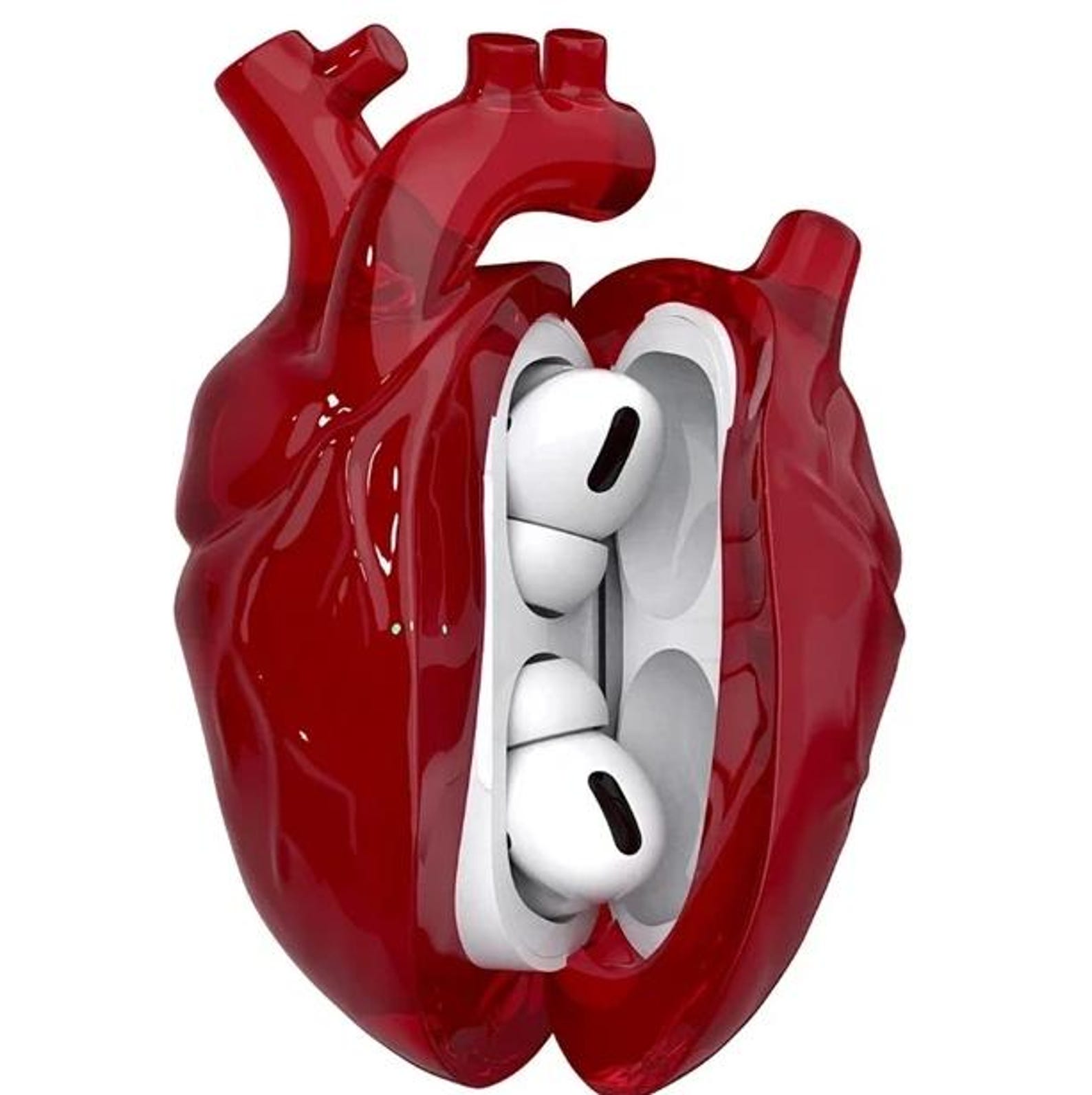 Anatomical Heartcase Liquid Silicone Airpods Case - Etsy