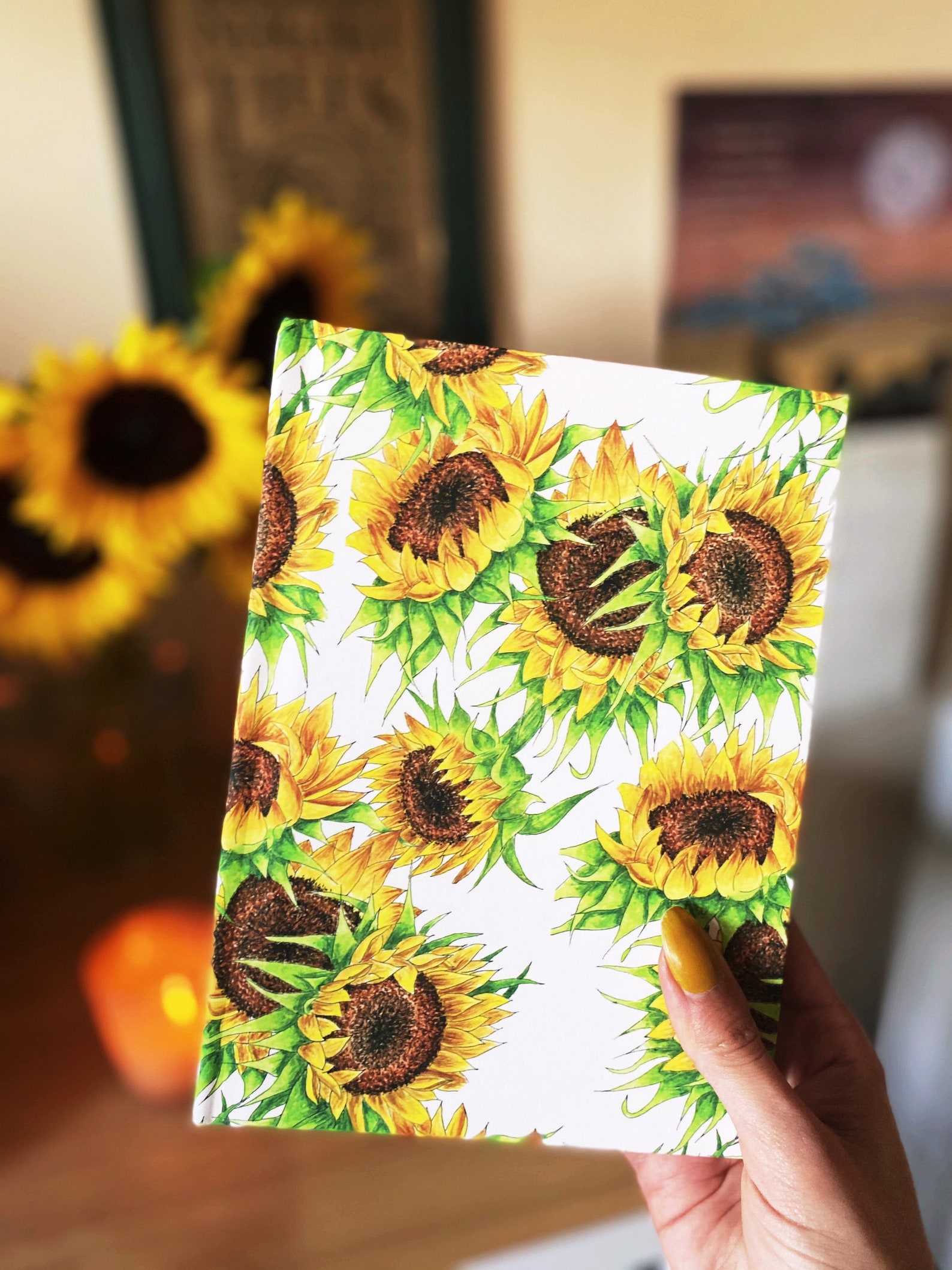 Hardcover Ruled Lined Sunflower Journal Sunflower Travel | Etsy