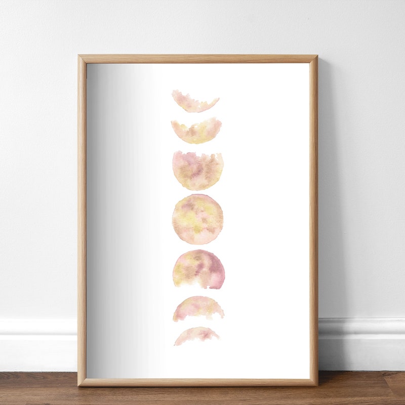 Lunar Phase Art - Etsy