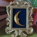 Whimsigoth Celestial Crescent Moon Frame Wall Hanging, Man in the Moon ...