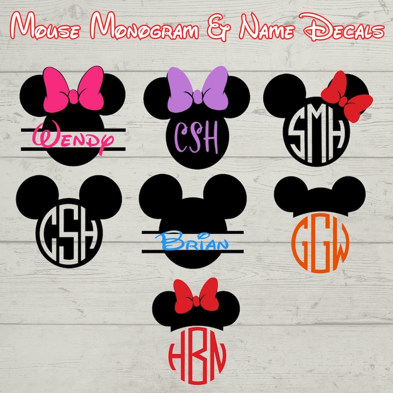 Minnie Monogram - Etsy