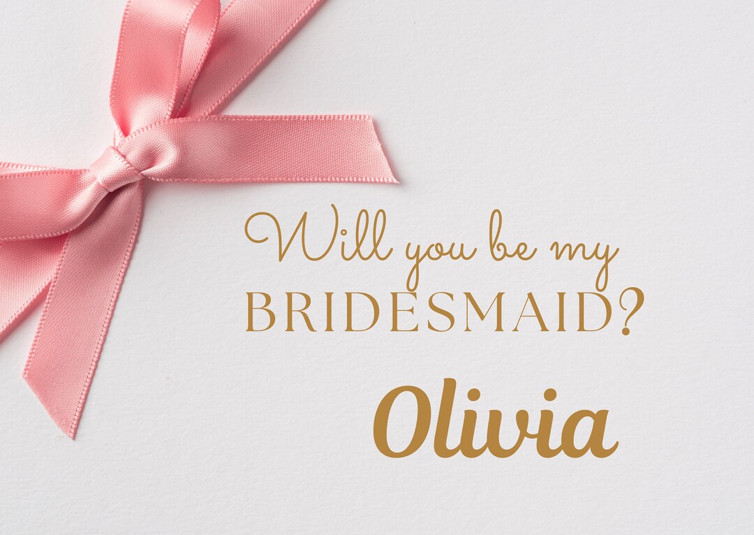 Personalized Bridesmaid Proposal Box Decal,bridesmaid Decal, Bridesmaid ...