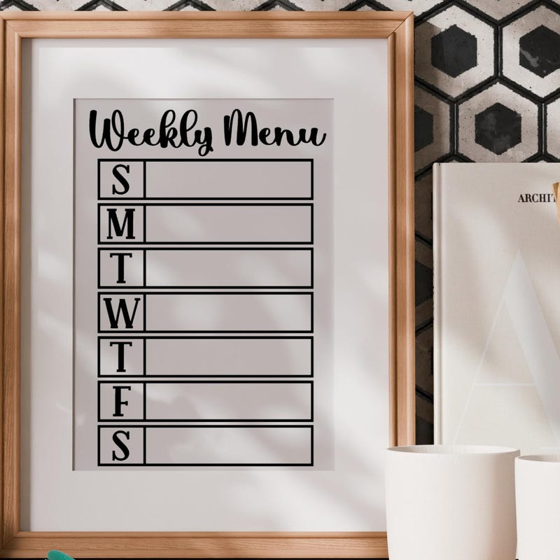 Menu Board for Kitchen - Etsy
