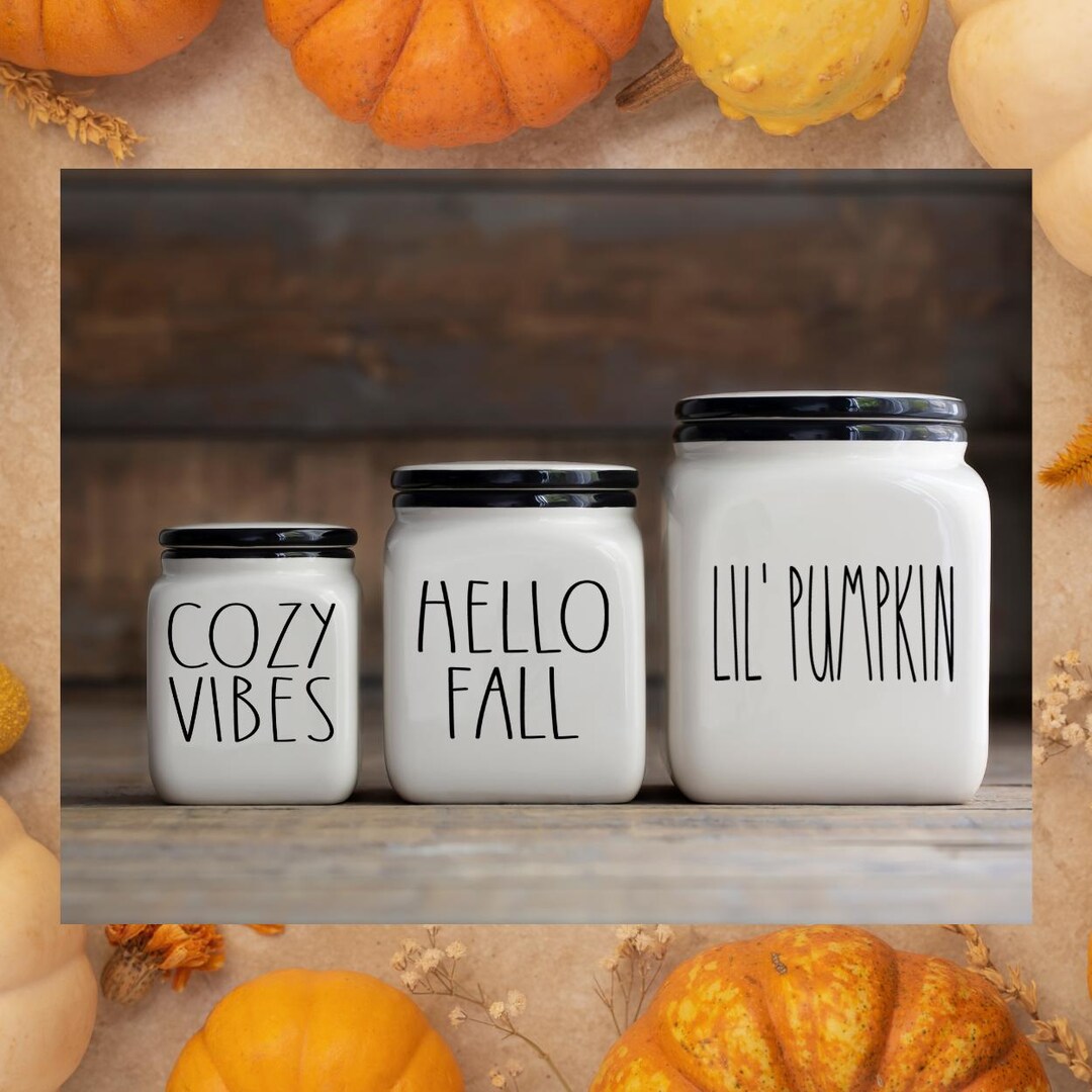 Rae Dunn Inspired Thanksgiving Decals, Custom Fall Farmhouse Stickers ...
