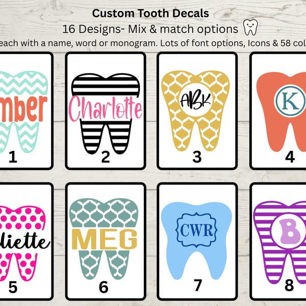 Tooth Decal - Etsy