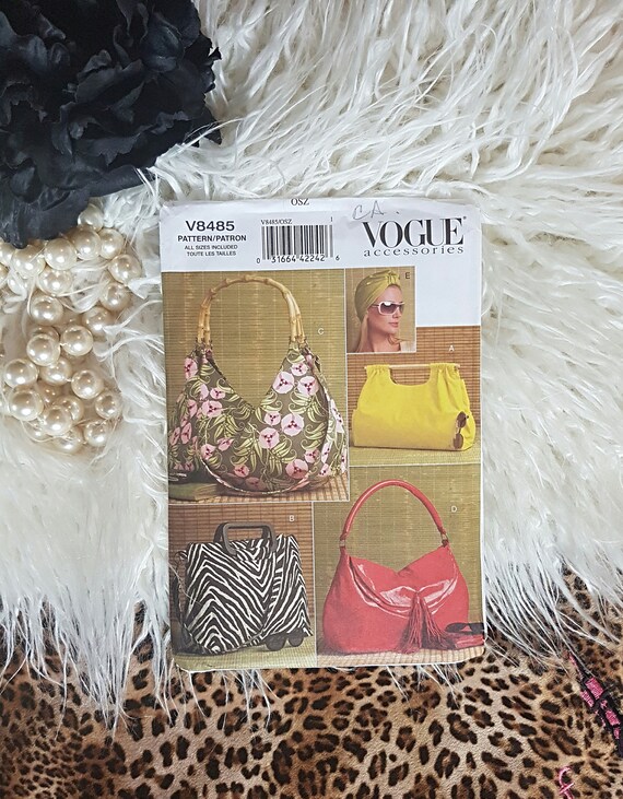 Vogue Sewing Pattern Bags and Turban Fashion Bags Tote Bag | Etsy