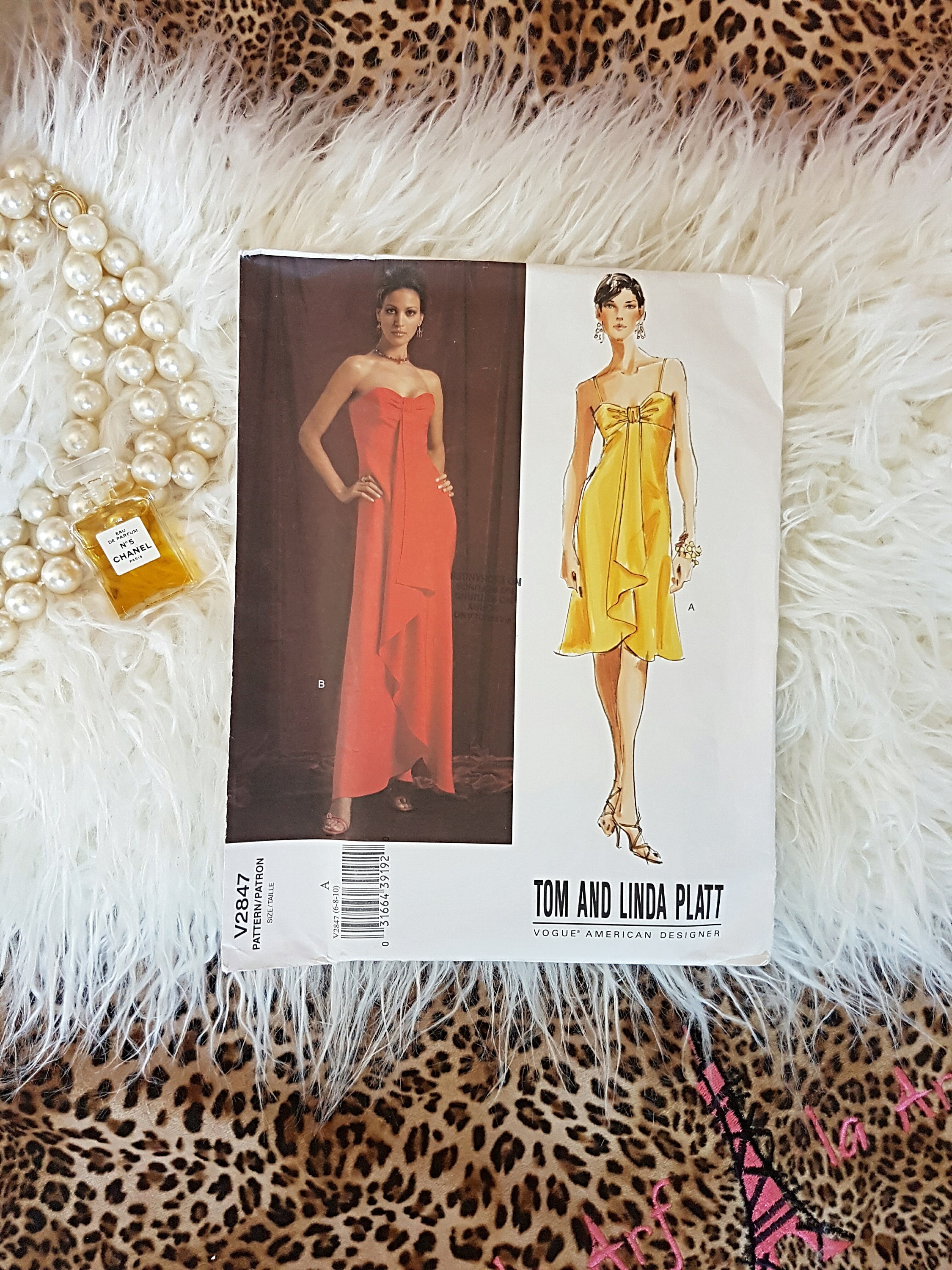 Tom and Linda Platt Vogue Vintage Sewing Pattern Dress/Wedding - Etsy