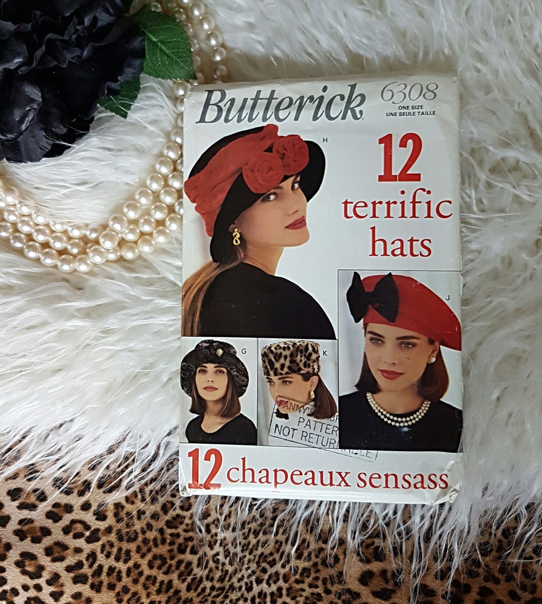 Vintage Hat/sewing Pattern/uncut/factory Folded - Etsy