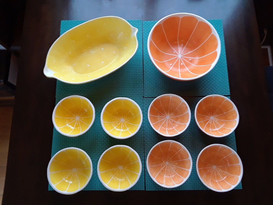 Vintage Orange Target Summerville Bowl Set - Etsy