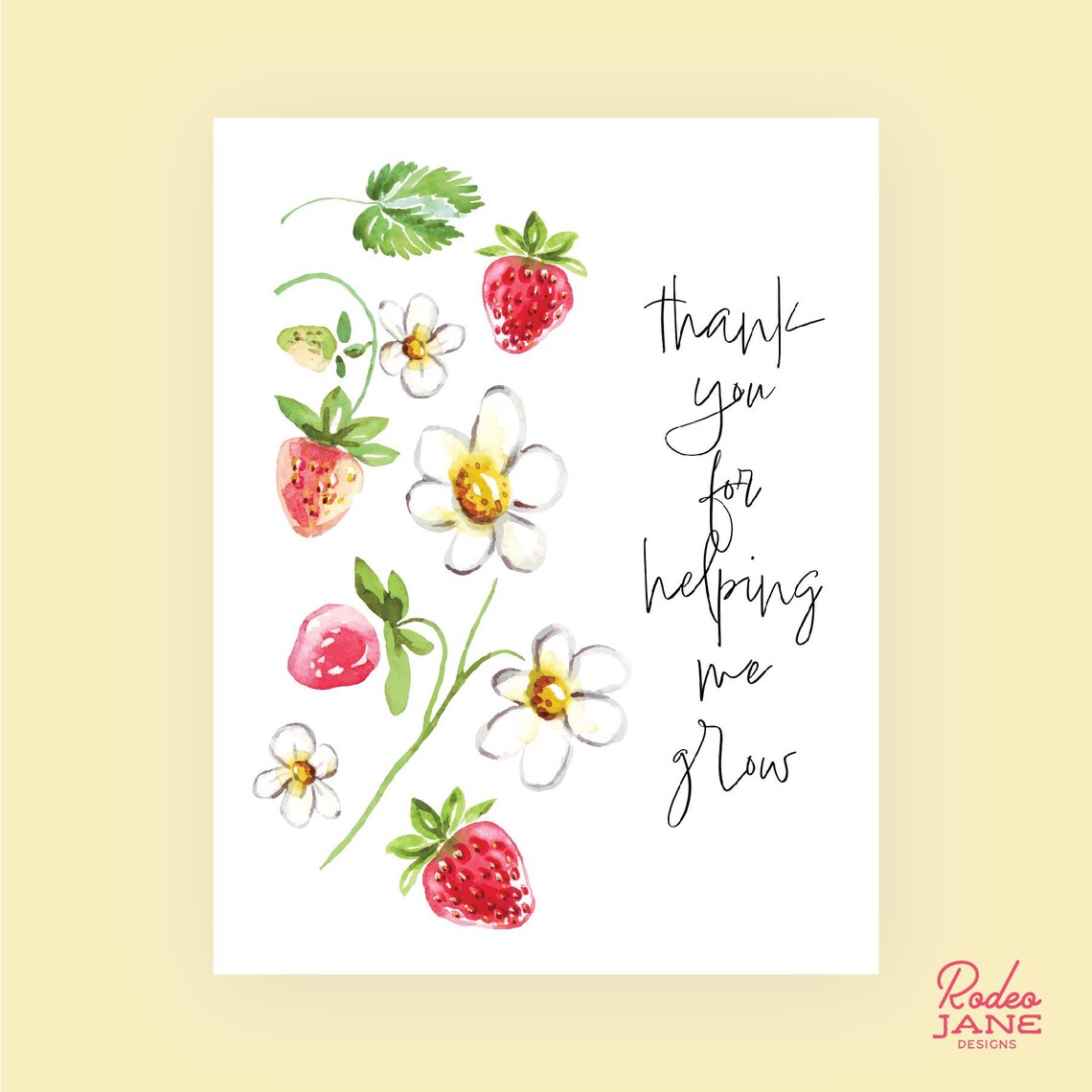 Printable Teacher Appreciation Greeting Card - Etsy