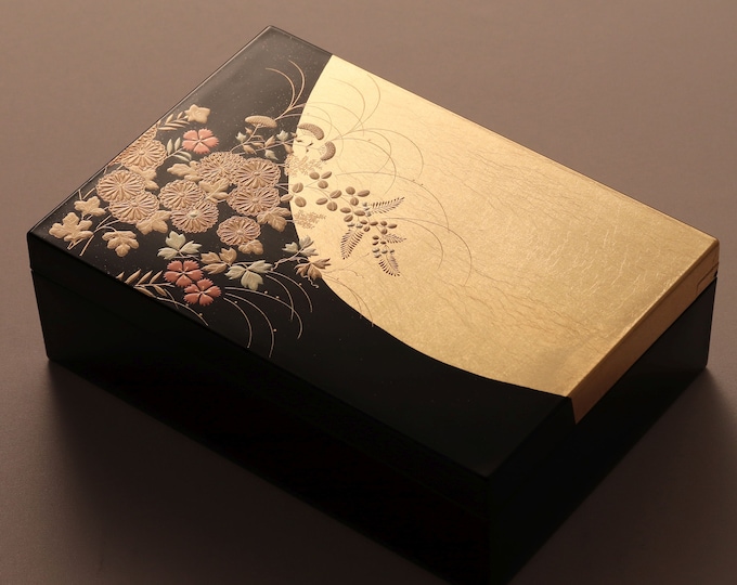 Jewelry Box Japan Traditional Crafts maki-e Lacquer Decoration AKIKUSA ...