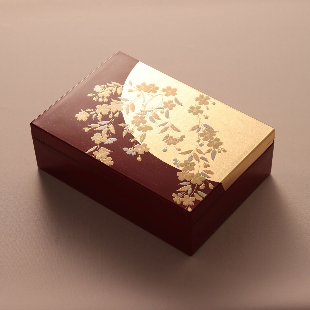 Jewelry Box Japan Traditional Crafts "maki-e" Lacquer Decoration SAKURA ...