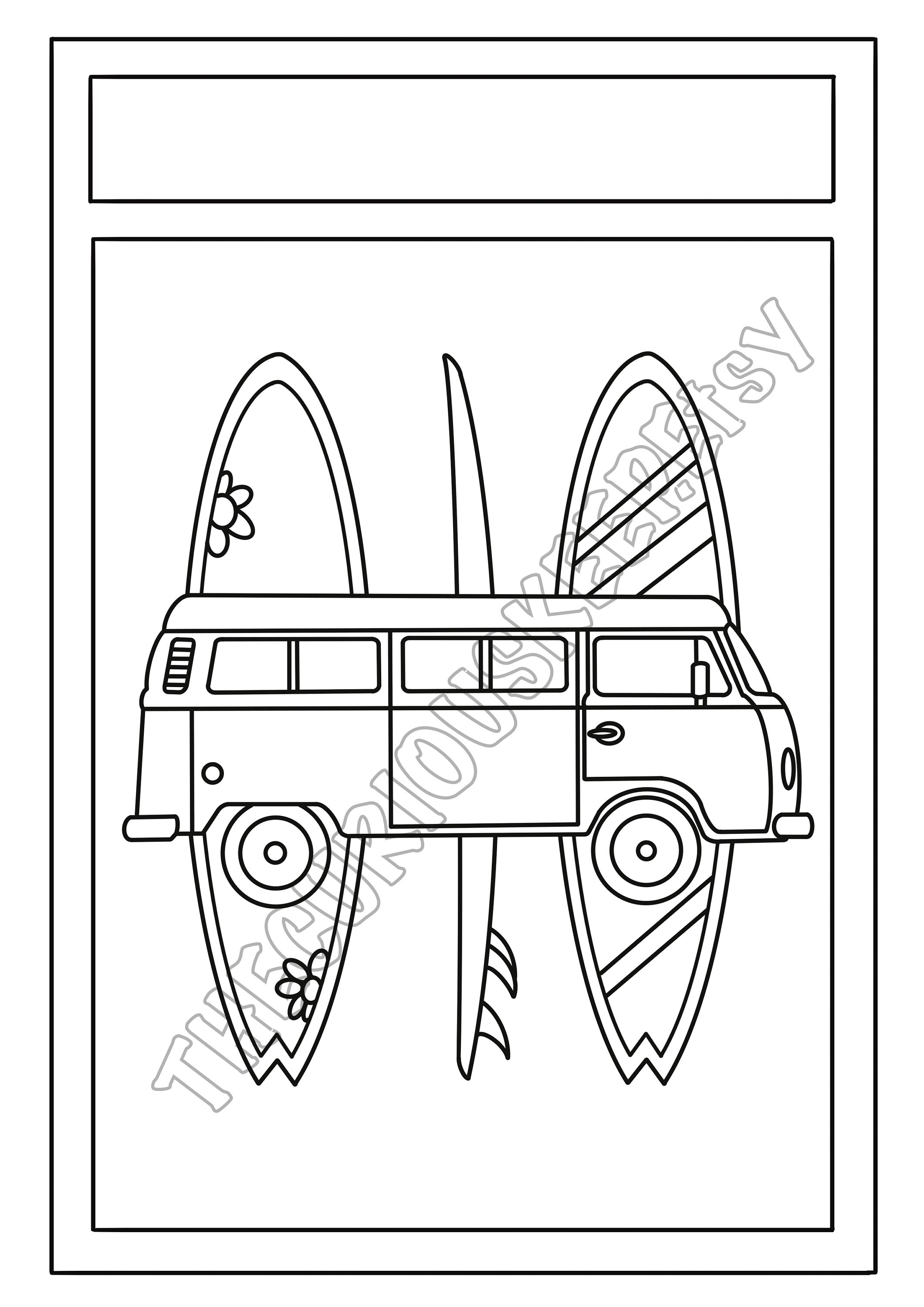 Vw Bus Coloring Page