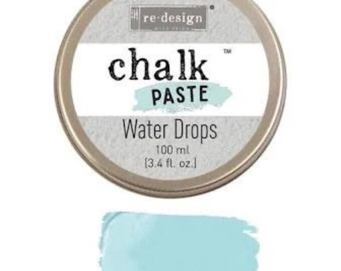 Water Drop Chalk Paste Redesign With Prima Raised Stencils Furniture ...