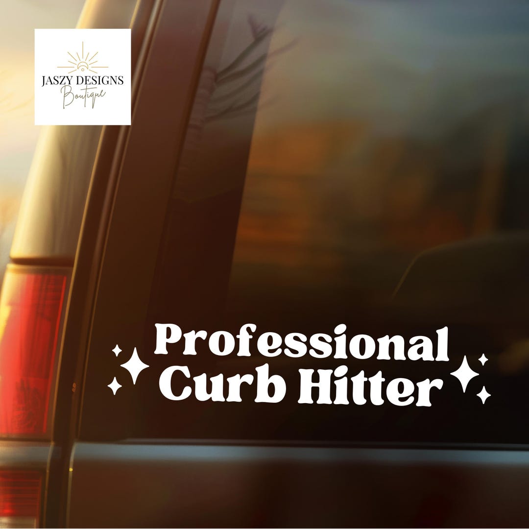 Professional Curb Hitter, Car Decal, Window Sticker, Waterproof ...