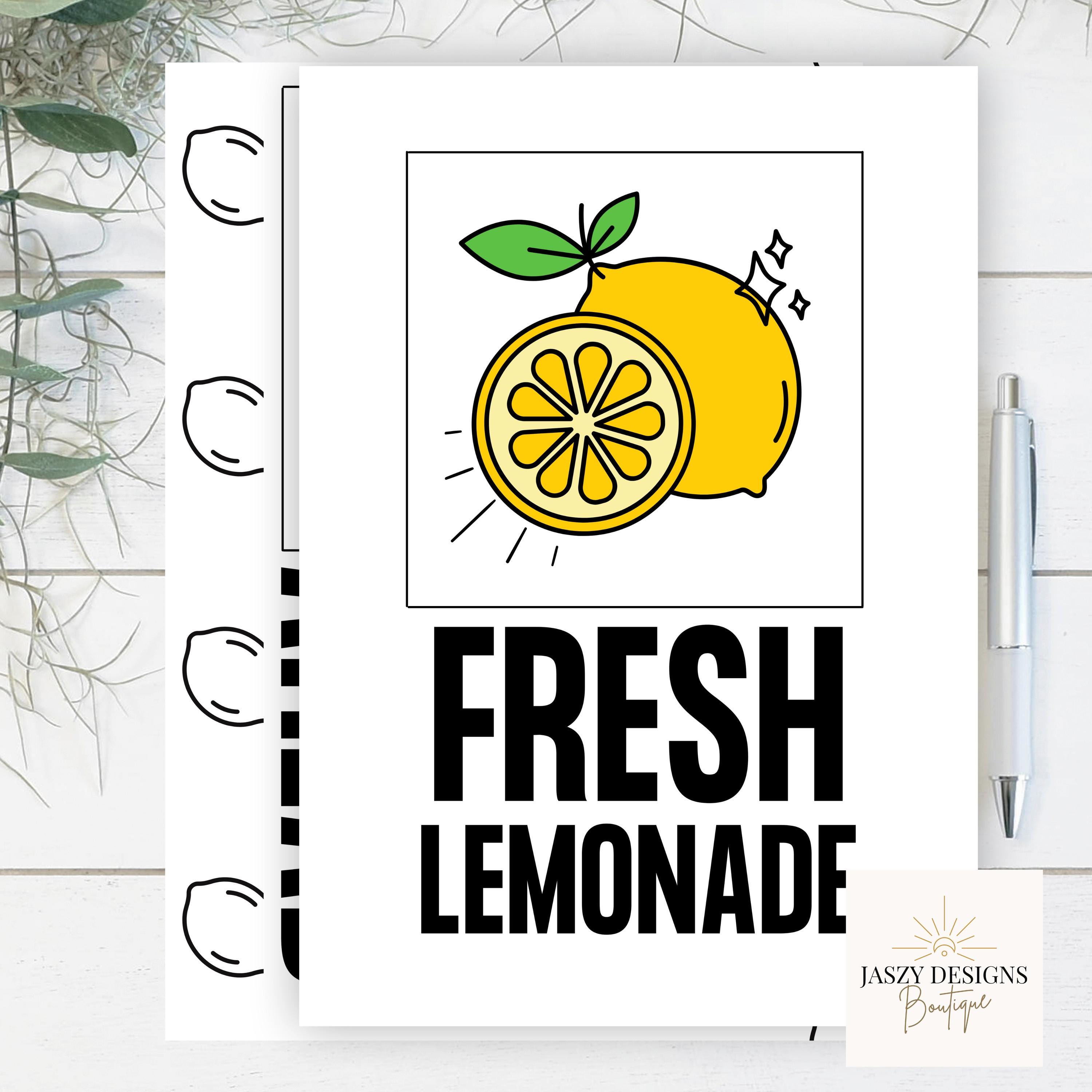 Lemonade Stand Business Plan: DIY Marketing Signs Bundle (PDF) - Etsy