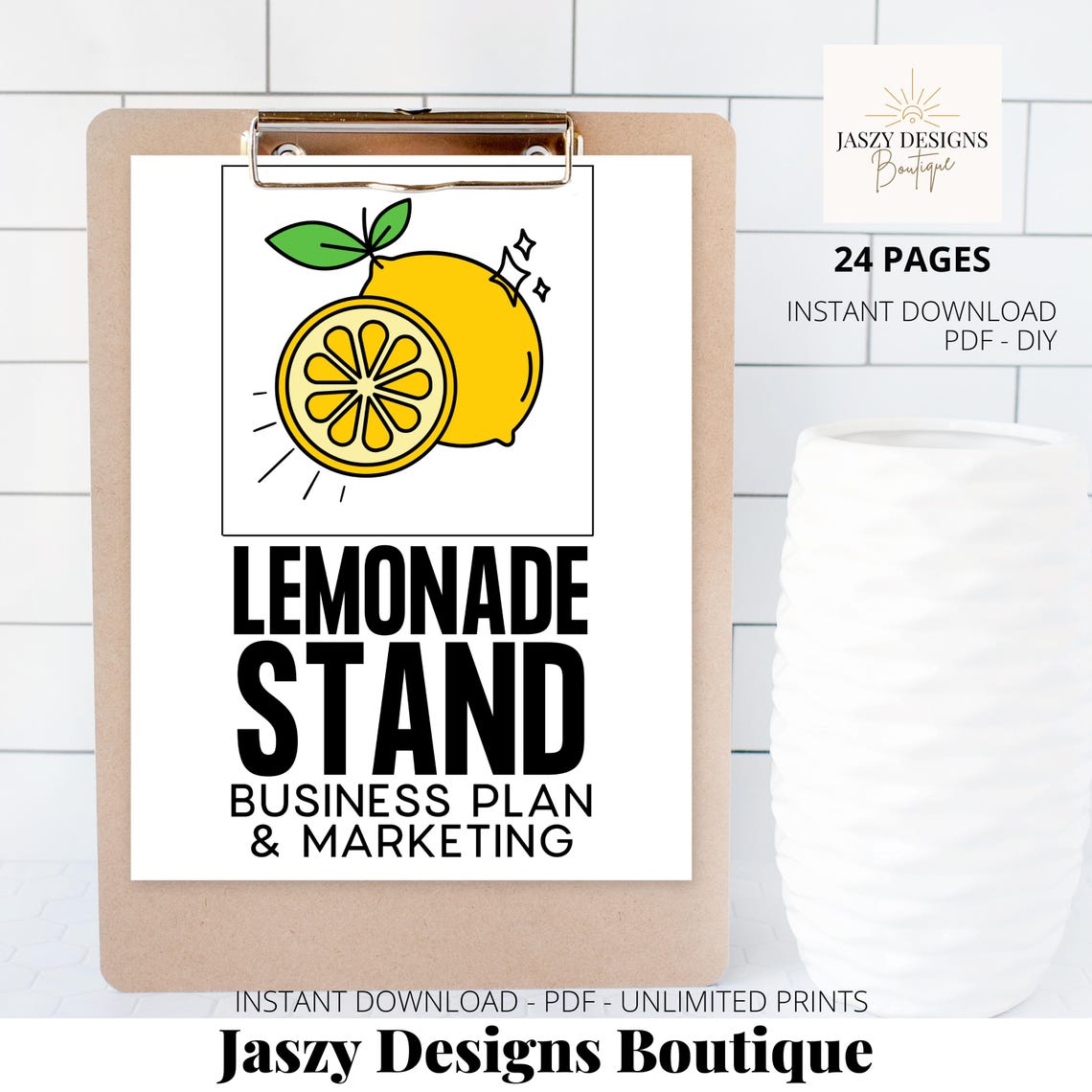 Lemonade Stand Business Plan: DIY Marketing Signs Bundle (PDF) - Etsy
