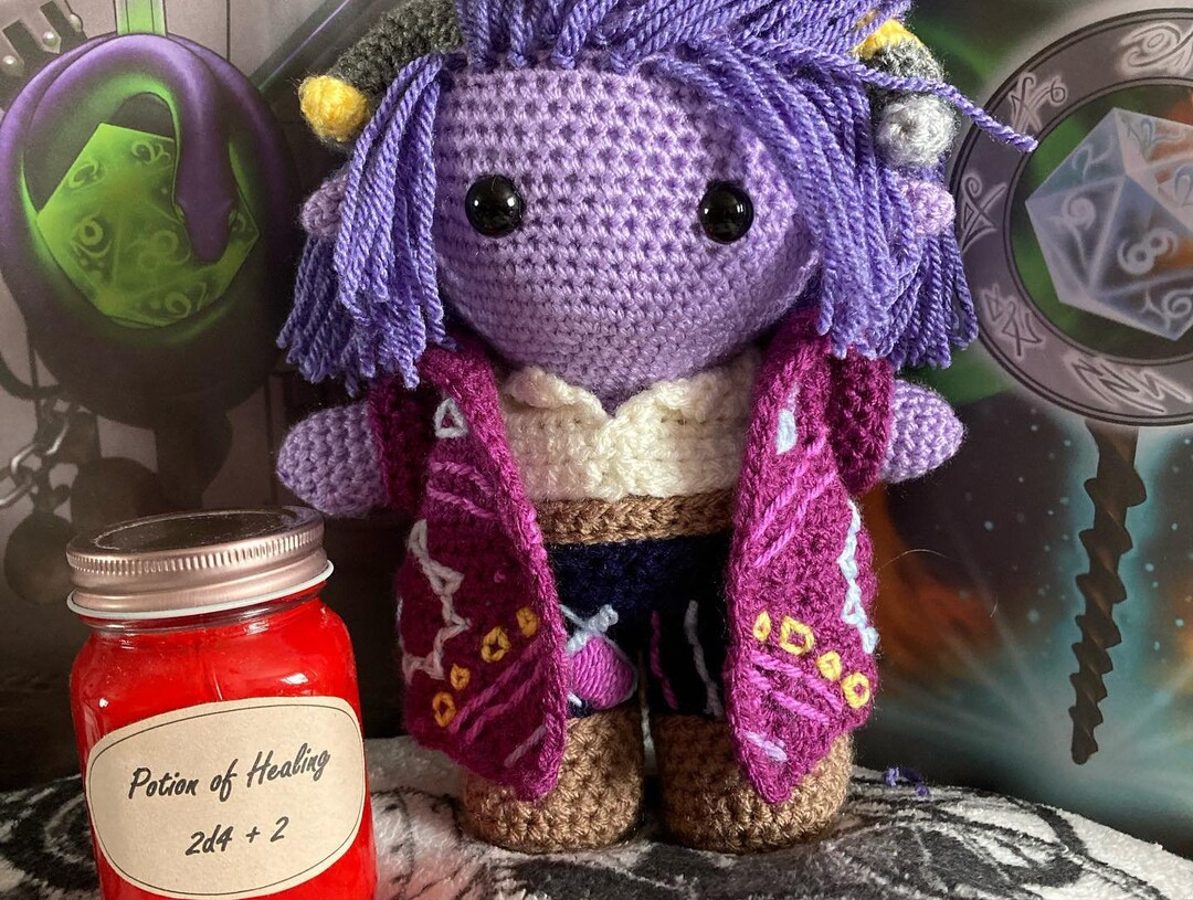 Critical Role Inspired Mollymauk Doll Crochet PDF PATTERN ONLY - Etsy