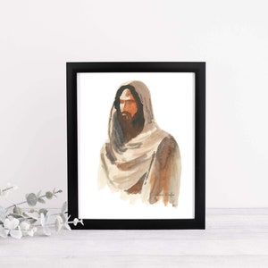 Painting of Christ PRINTABLE DIGITAL DOWNLOAD of Christ | Etsy