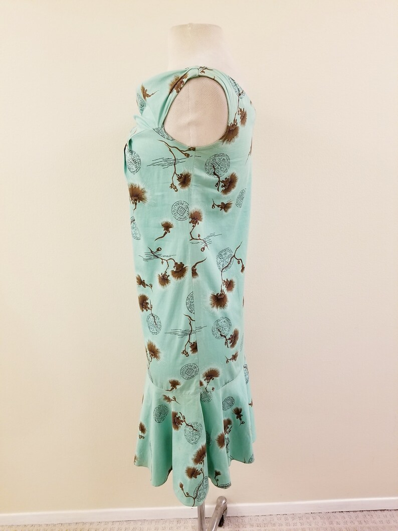 50's Vintage Women's Pale Green Kamehameha Hawaiian 34-34-36 - Etsy