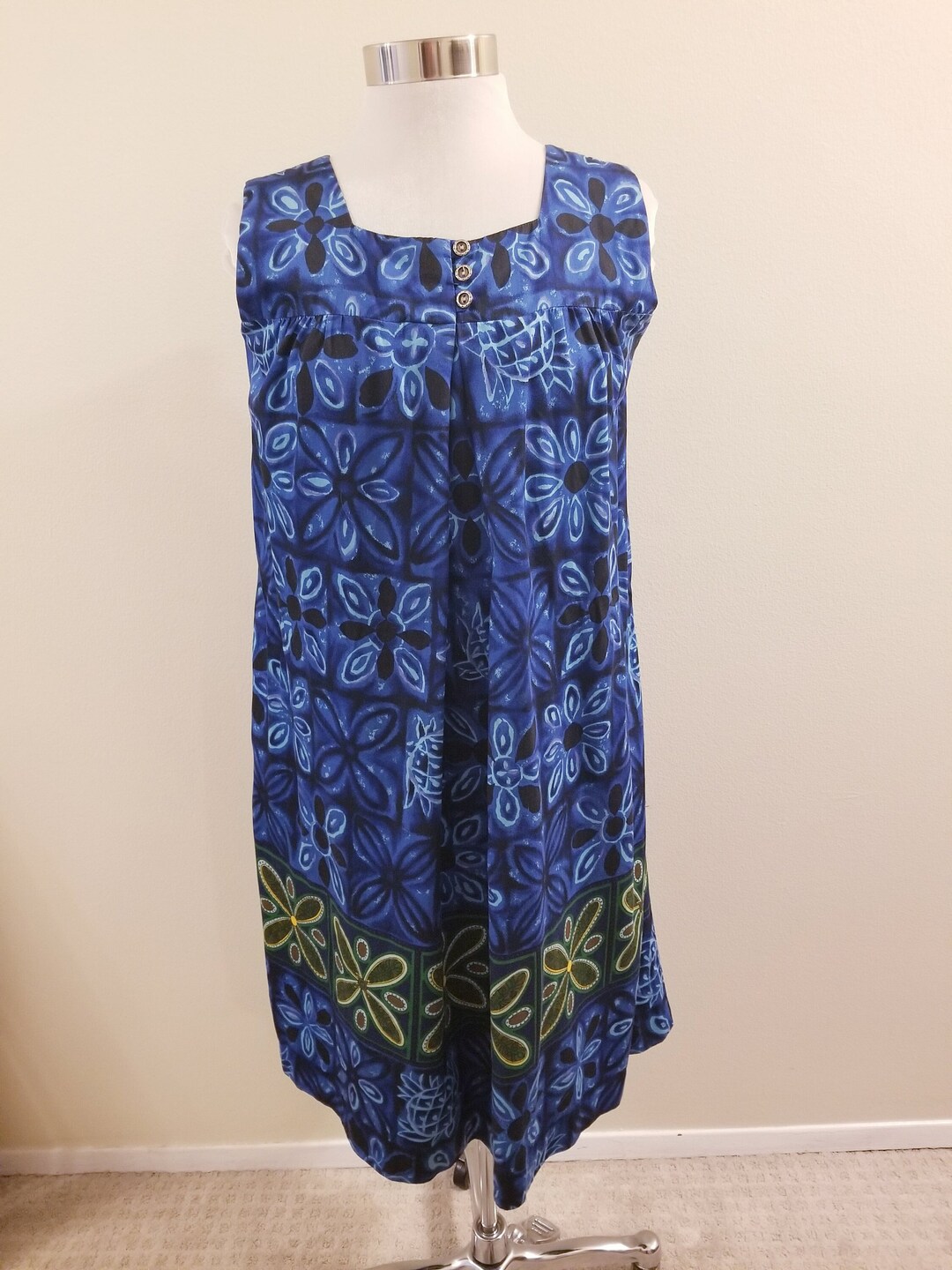 60s Vintage Ui Maikai Blue Hawaiian - Etsy