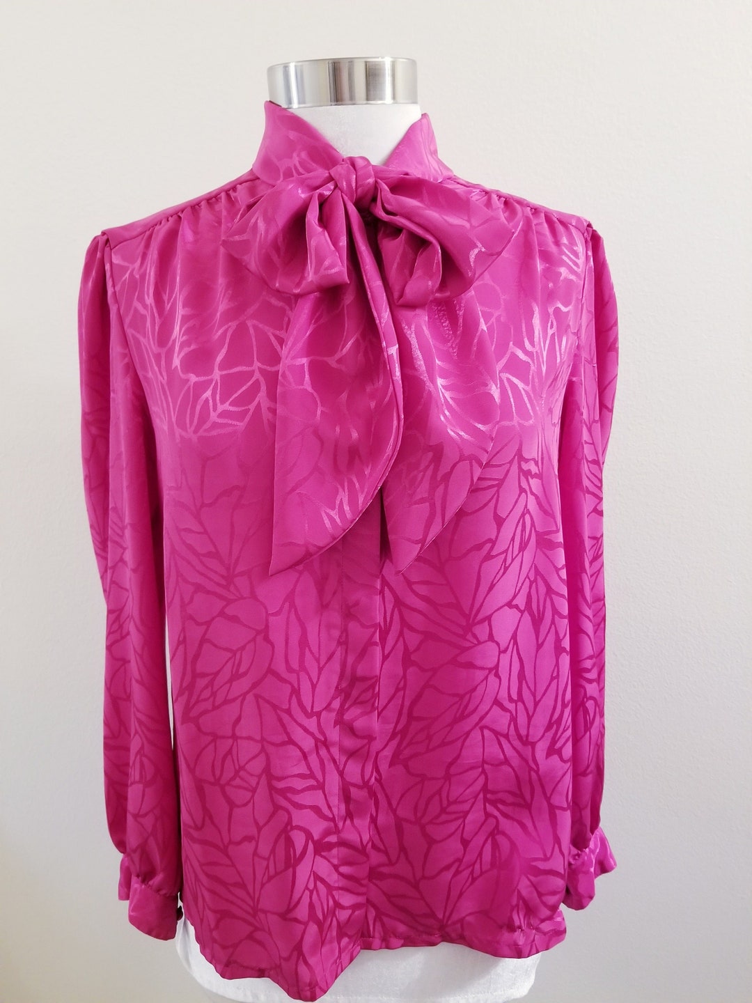 80s Vintage Barbie Pink Bow Front Blouse the Notebook Size 12 - Etsy