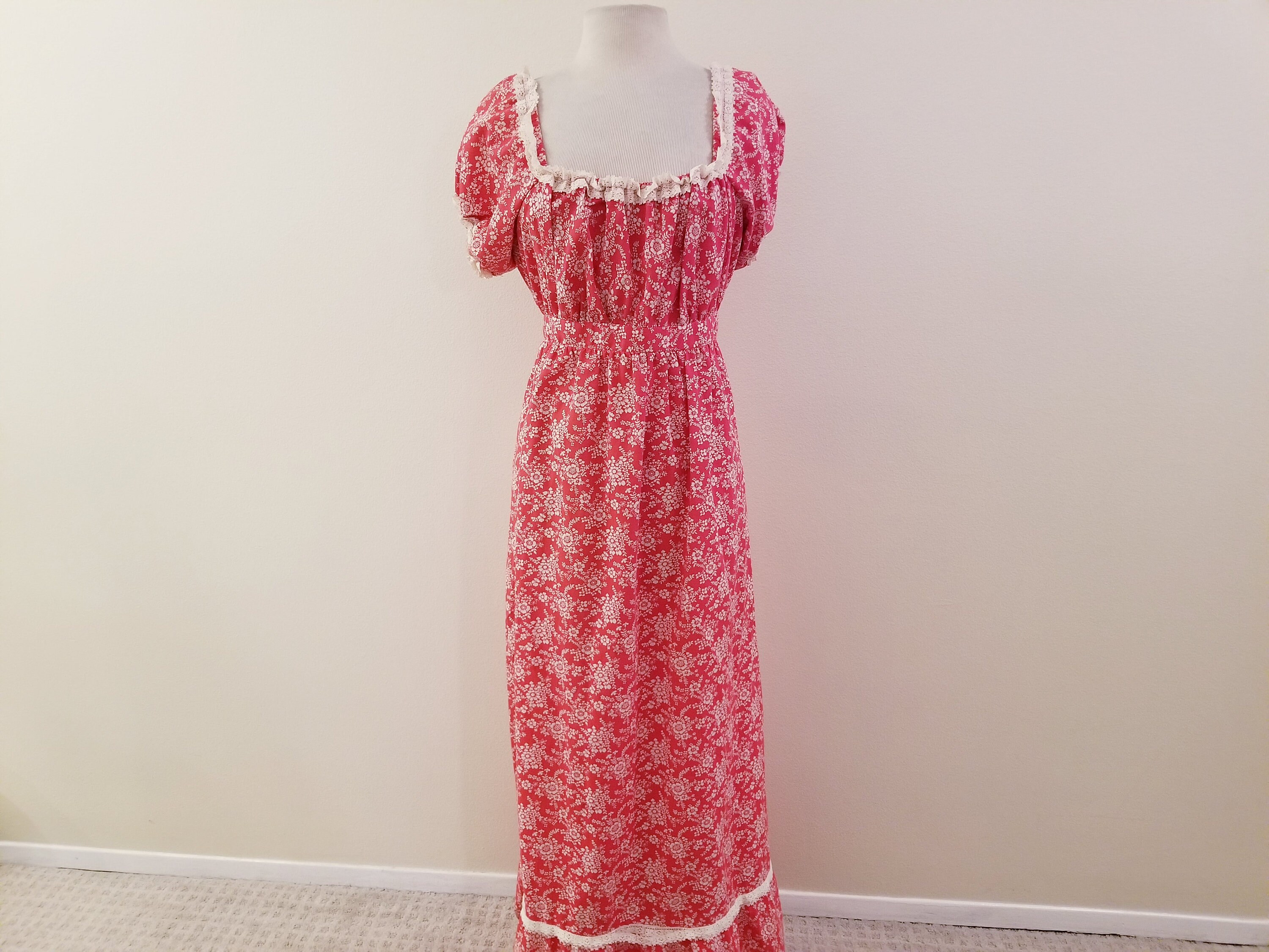 Vestido de pradera de longitud completa de mujer vintage de - Etsy México